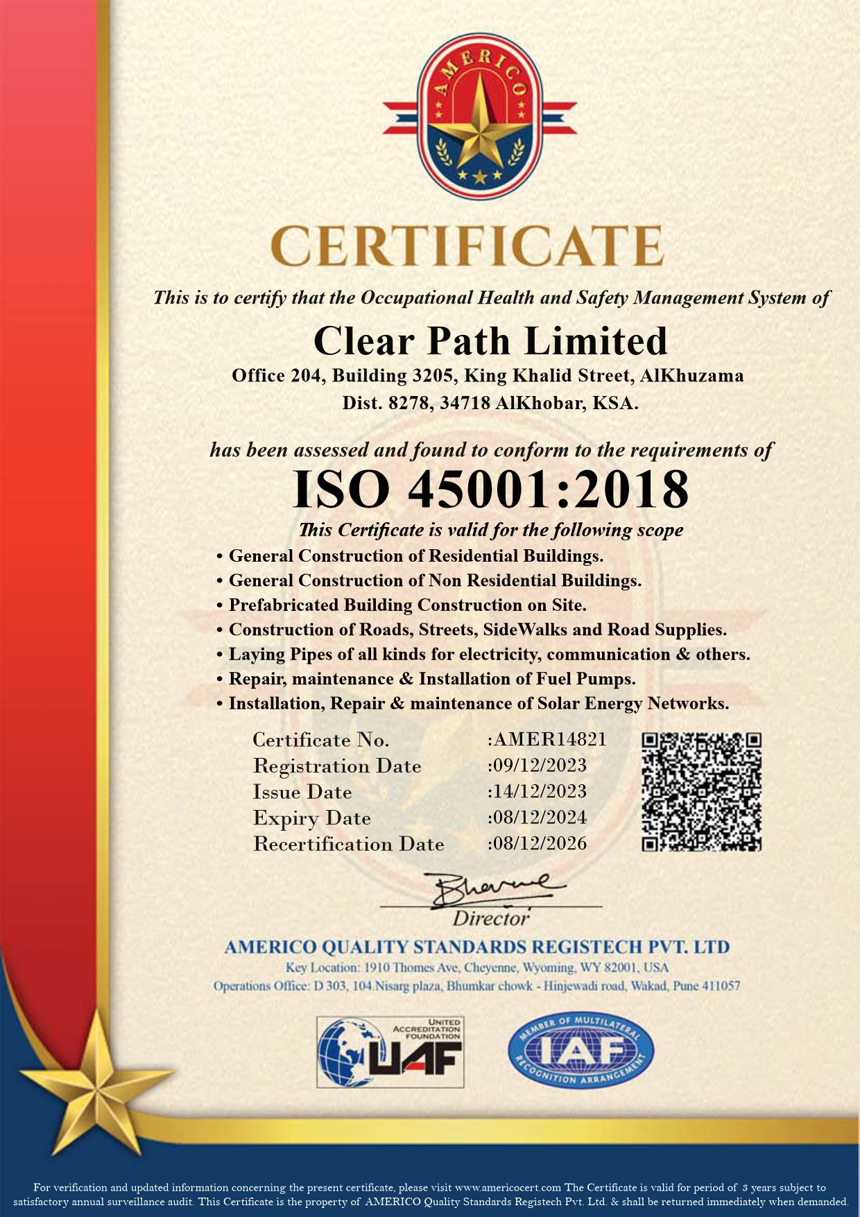 QHSE – Clear Path